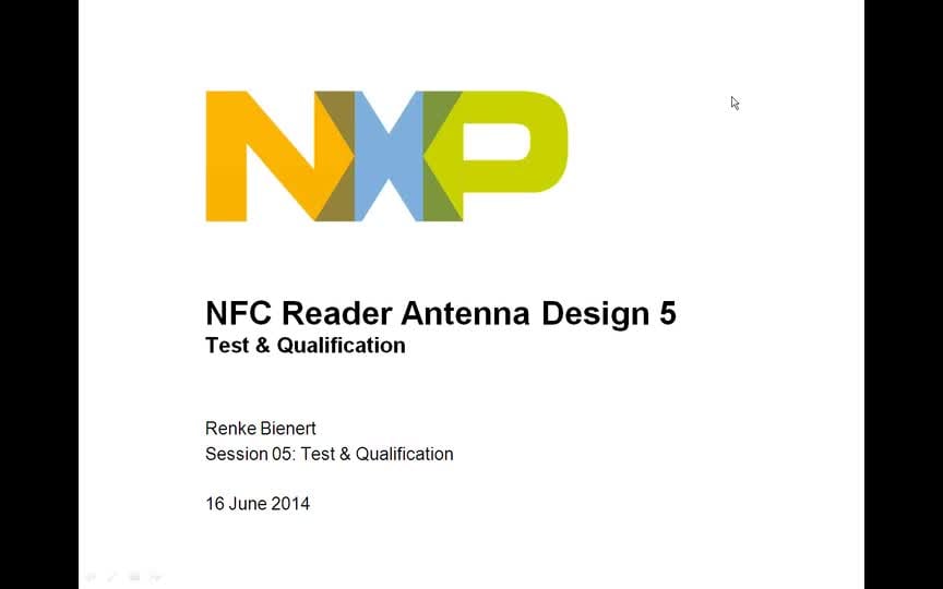 NFC Antenna Design 5: Test and Qualification | NXP 半导体