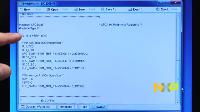 LPC800: Switch Matrix Configuration | NXP 半导体
