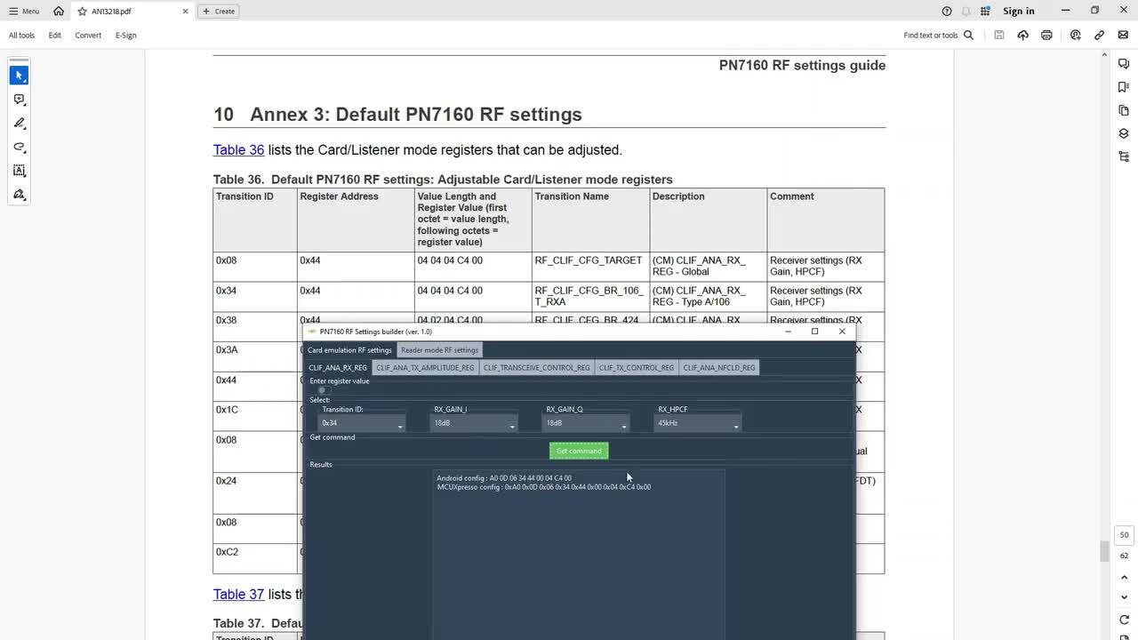 PN7160 RF Settings Command Builder Video | NXP 半导体
